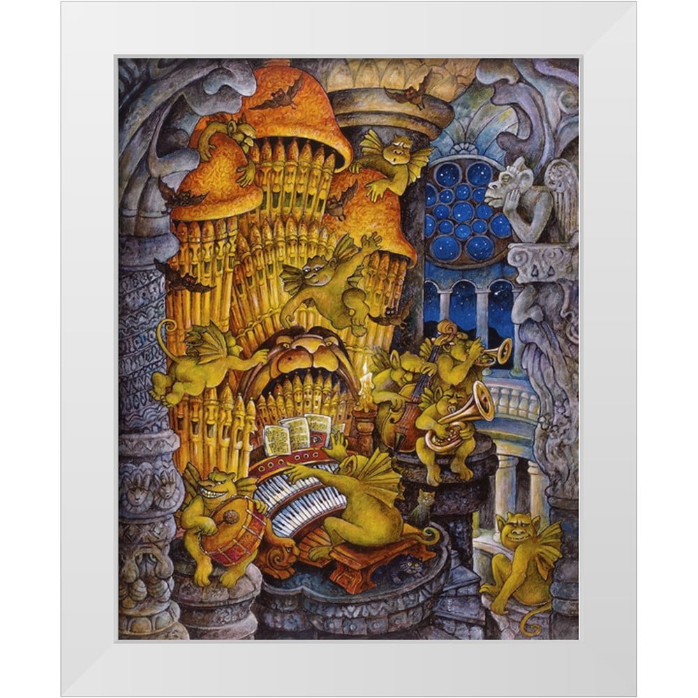 Bell, Bill 15x18 White Modern Wood Framed Museum Art Print Titled ...