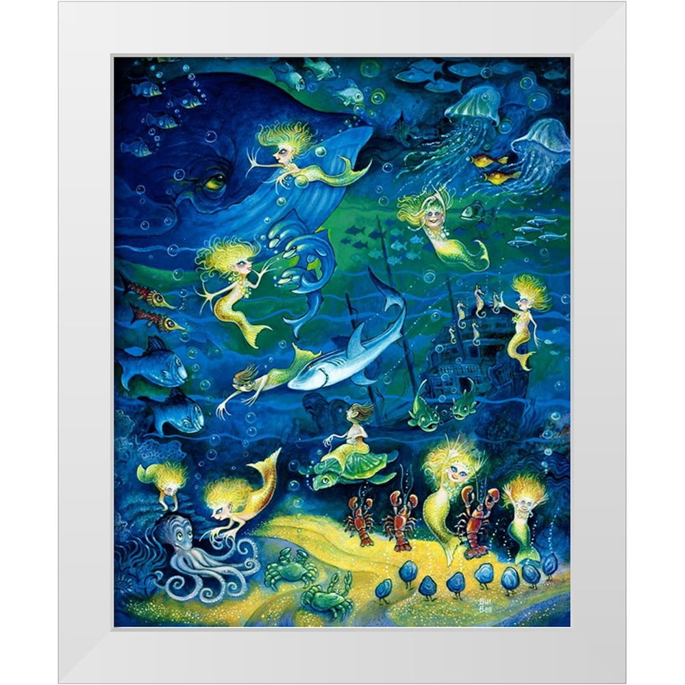 Bell, Bill 15x18 White Modern Wood Framed Museum Art Print Titled ...