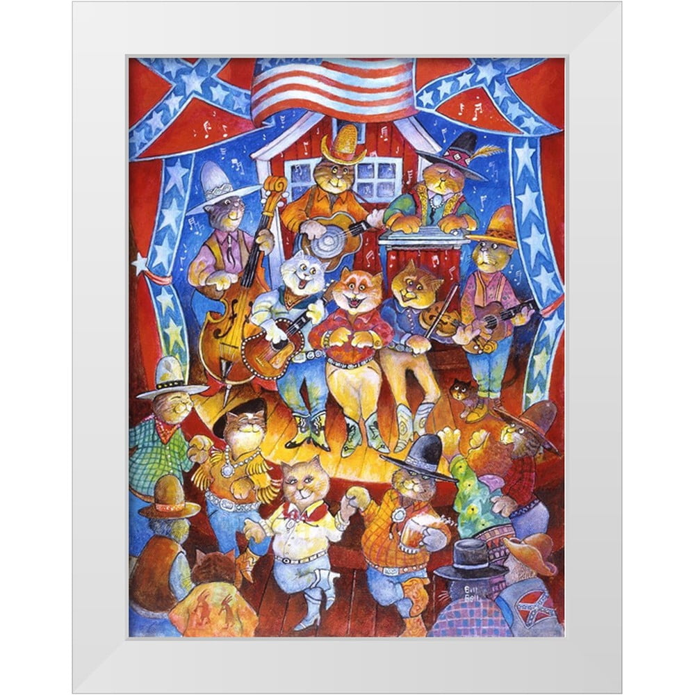 Bell, Bill 19x24 White Modern Wood Framed Museum Art Print Titled - The ...