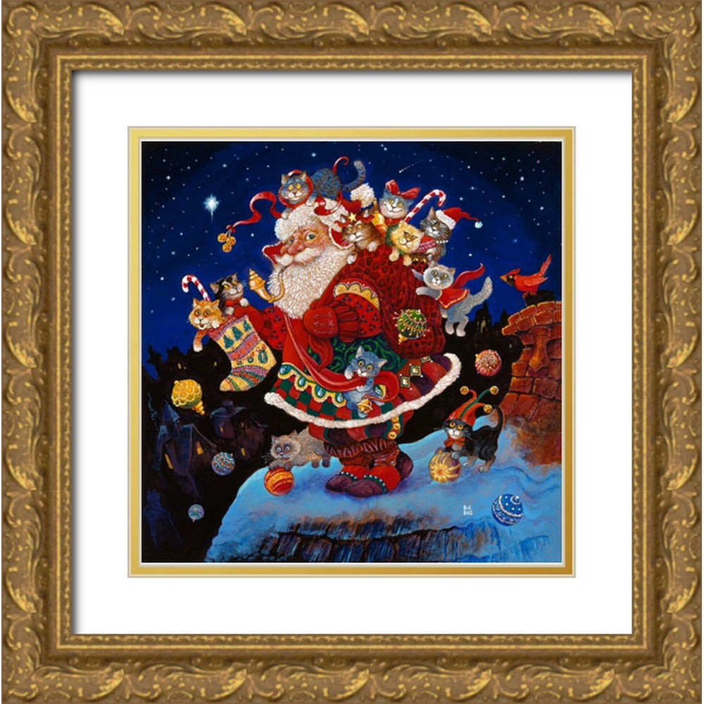 Bell, Bill 20x20 Gold Ornate Wood Framed with Double Matting Museum Art ...