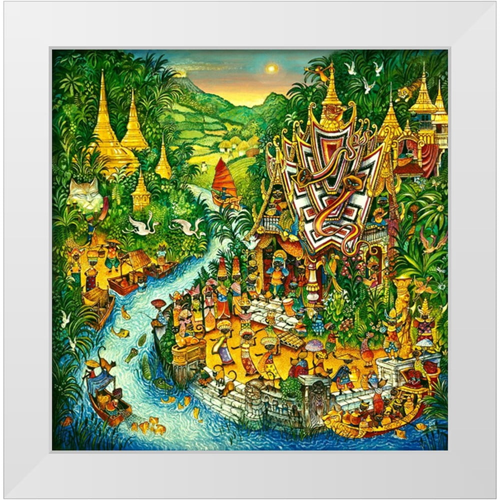 Bell, Bill 20x20 White Modern Wood Framed Museum Art Print Titled - We ...