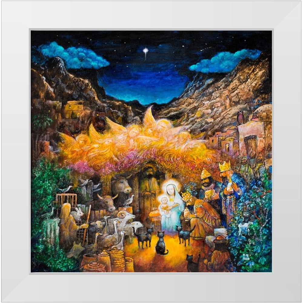 Bell, Bill 26x26 White Modern Wood Framed Museum Art Print Titled ...