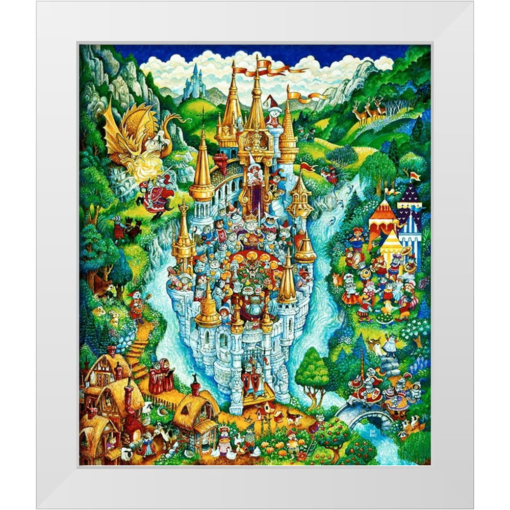 Bell, Bill 26x30 White Modern Wood Framed Museum Art Print Titled ...