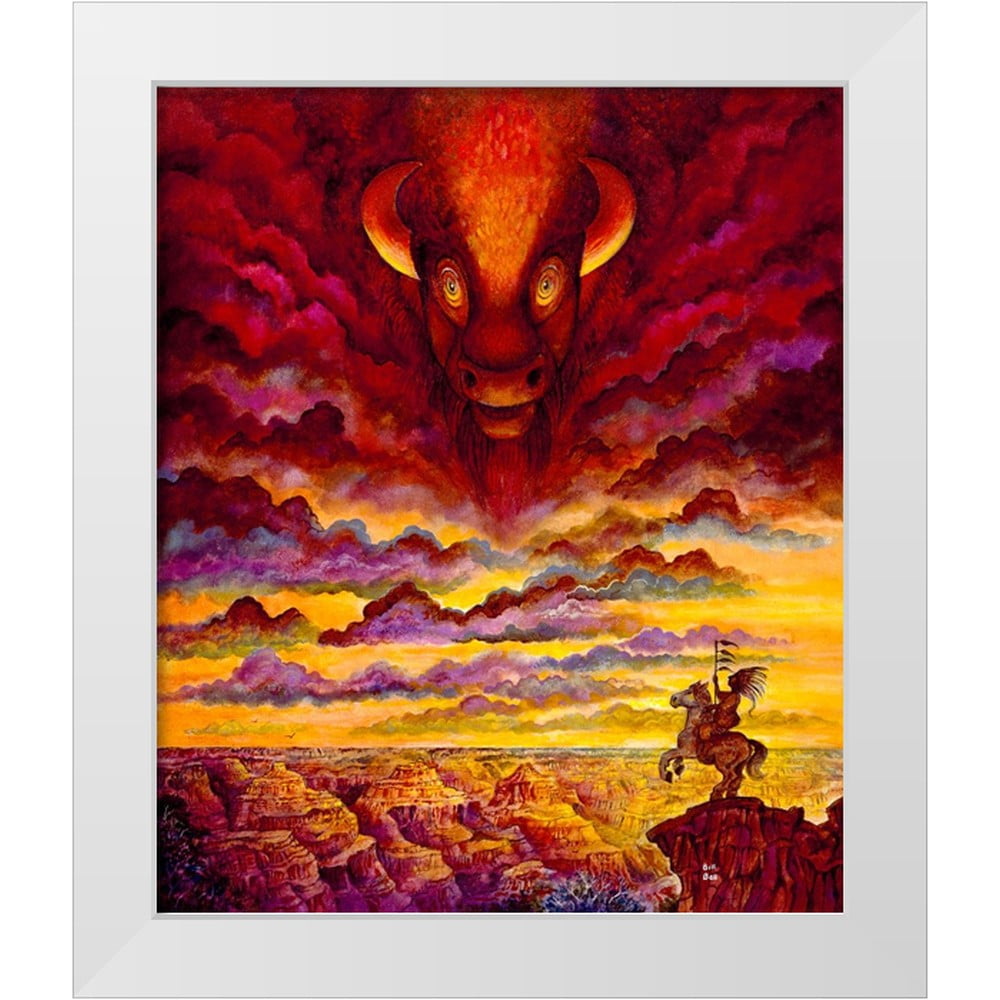 Bell, Bill 26x30 White Modern Wood Framed Museum Art Print Titled ...