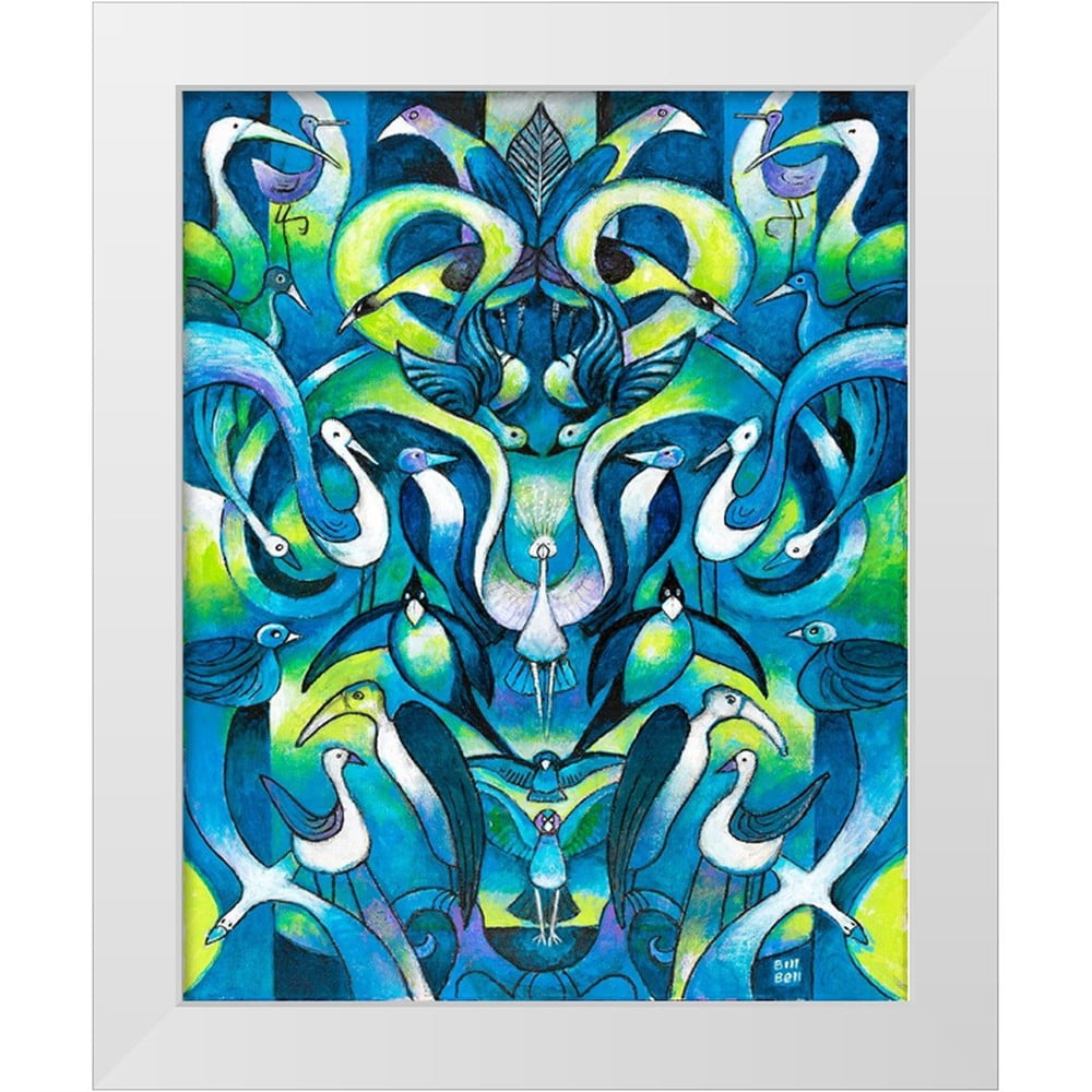 Bell, Bill 26x32 White Modern Wood Framed Museum Art Print Titled ...