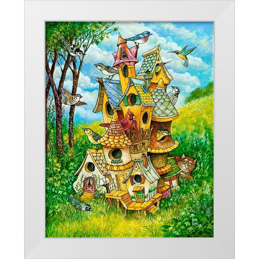 Bell, Bill 26x32 White Modern Wood Framed Museum Art Print Titled ...