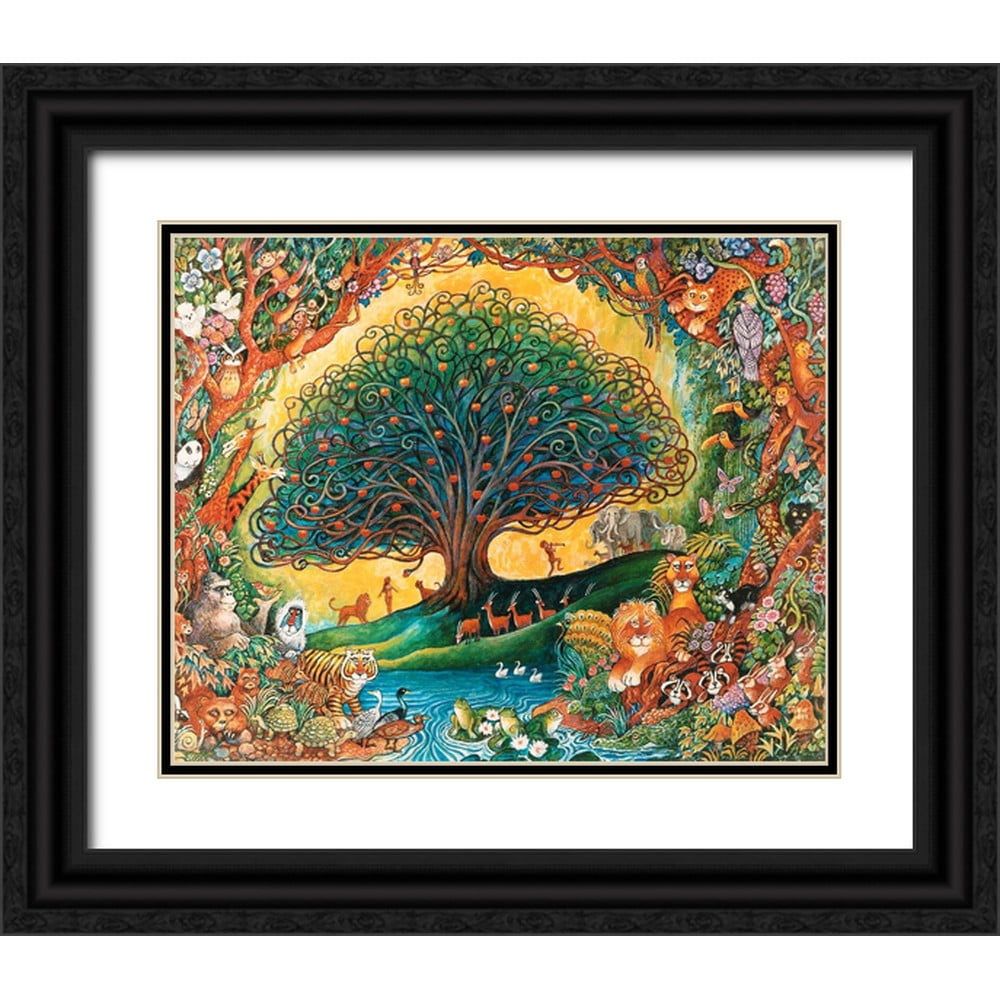 Bell, Bill 31x26 Black Ornate Wood Framed with Double Matting Museum Art Print Titled - The Tree ...