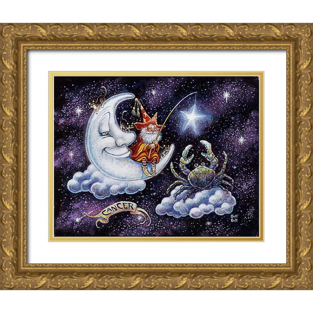 Bell, Bill 32x26 Gold Ornate Wood Framed with Double Matting Museum Art ...