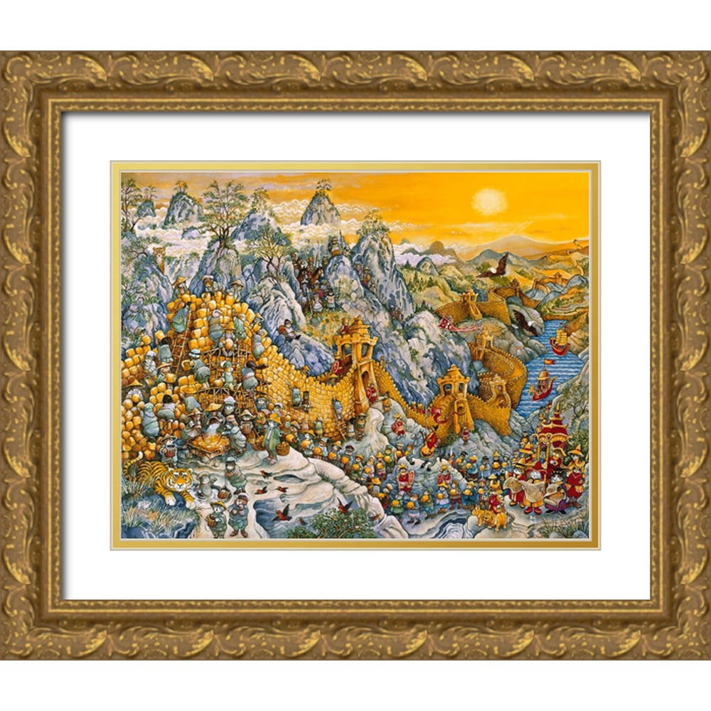 Bell, Bill 32x26 Gold Ornate Wood Framed with Double Matting Museum Art ...