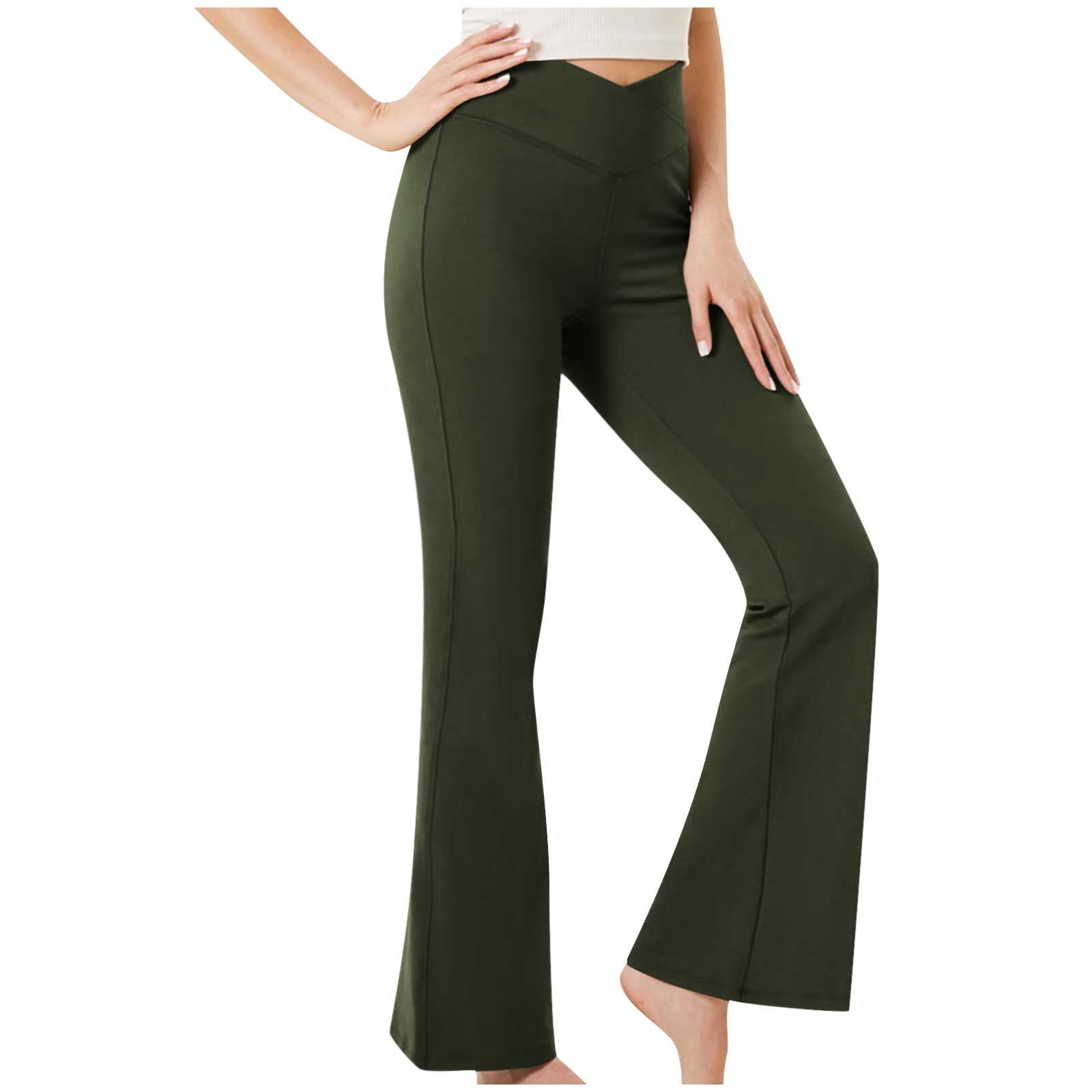 Bell Bottoms ,Owordtank Slim Leg Solid Color Workout Pants - Walmart.com