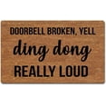 Bell Broken Yell Ding Dong Really Loud Front Door Mat Outdoor ...