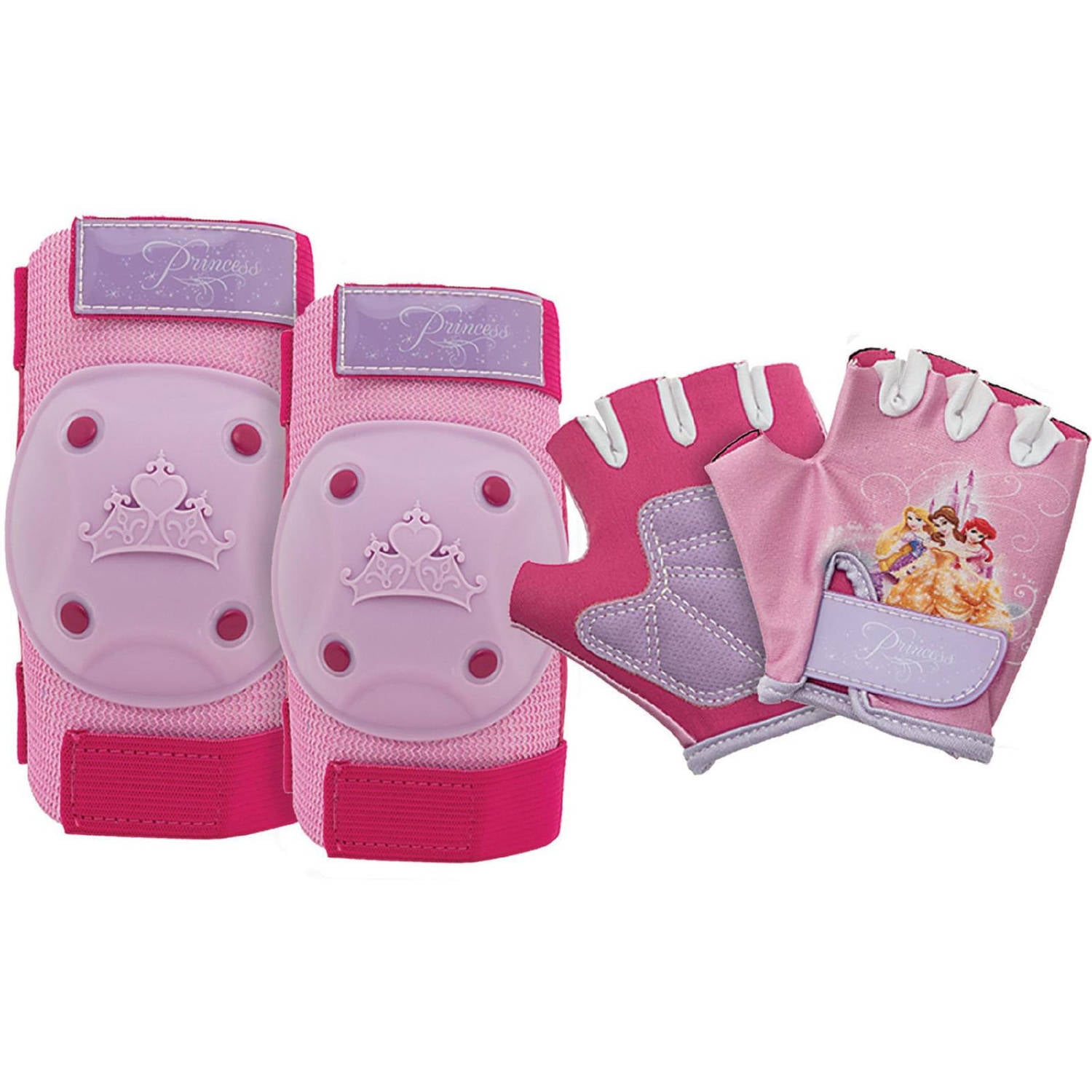 Bell Disney Princess Protective Pad and Glove Set, Pink - Walmart.com