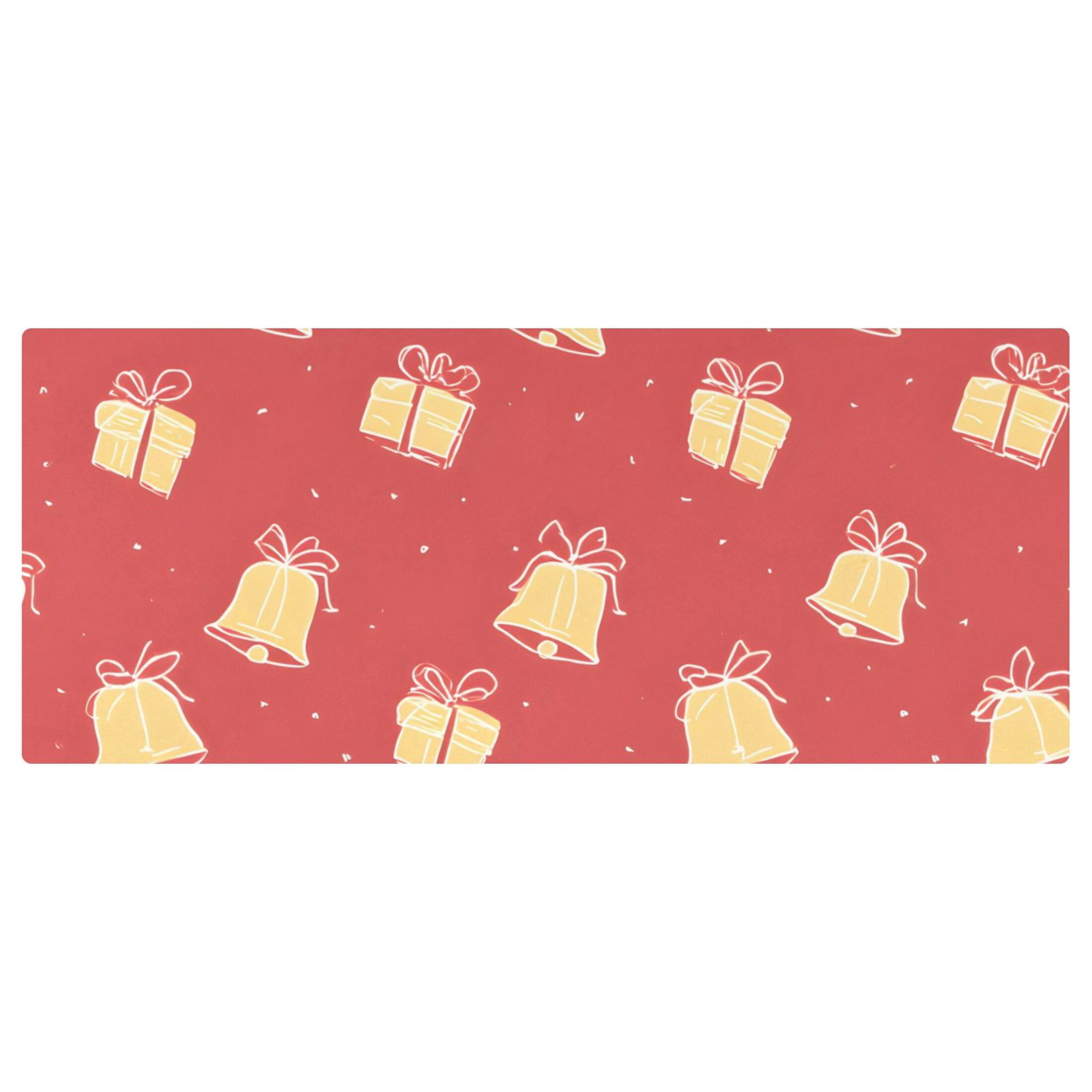 Bell Gift Gold Pattern Stretch Fitted Tablecloth 2.5x6ft Elastic ...