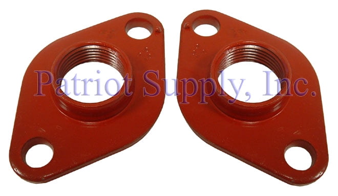 Bell & Gossett 101002 Set (Pair) of 1" NPT Cast Iron Circulator Flanges ...