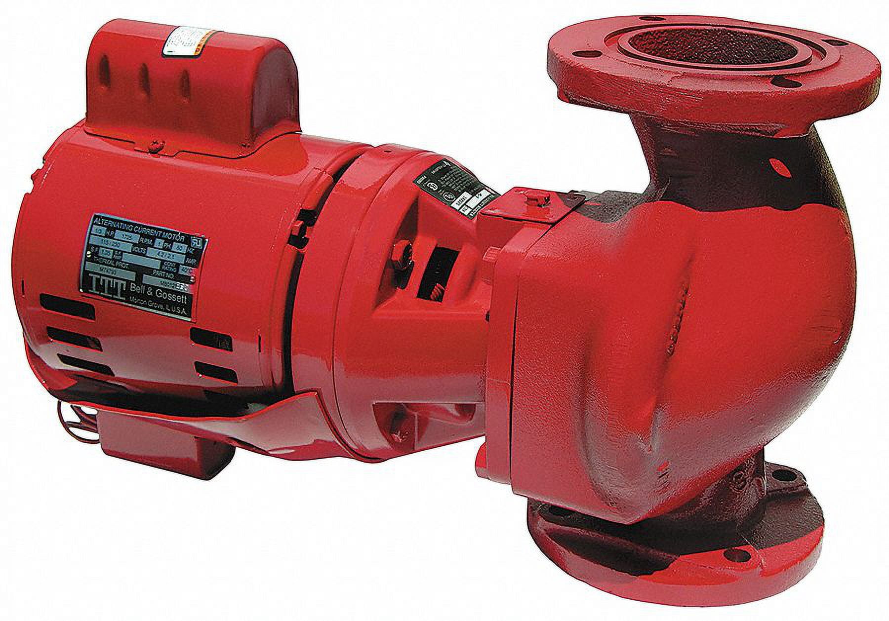 Bell & Gossett Hydronic Circulating Pump,Flanged,1/6HP 102214 - Walmart.com