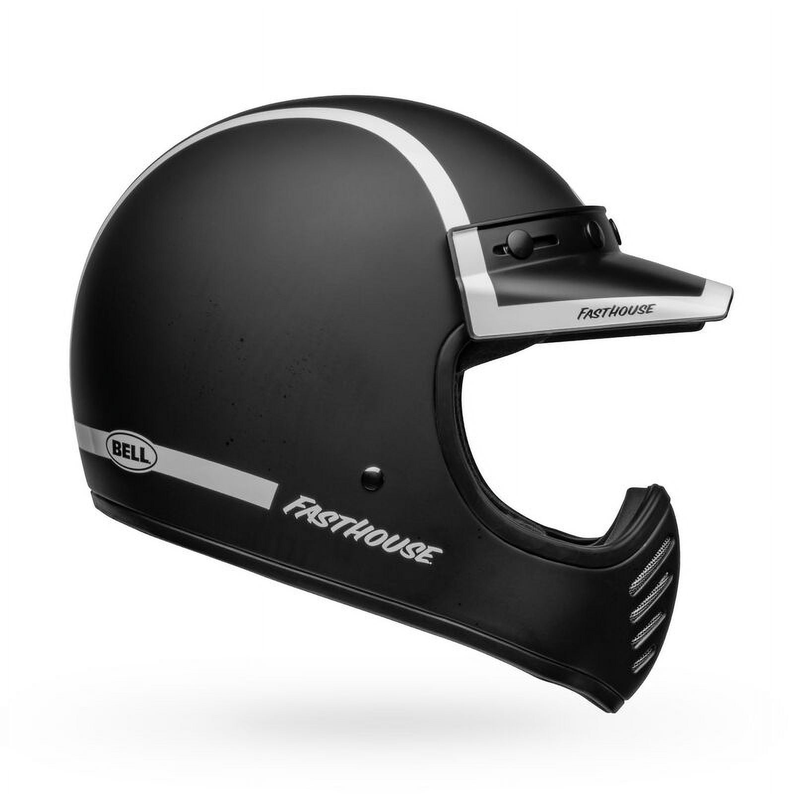 Bell Helmets Moto 3 Fasthouse Old Road Helmet (Small, Matte/Gloss Black ...