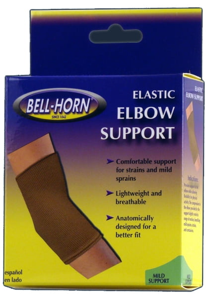 DJO Bell-Horn Elastic Elbow Support White Large HSA/FSA Eligible ...