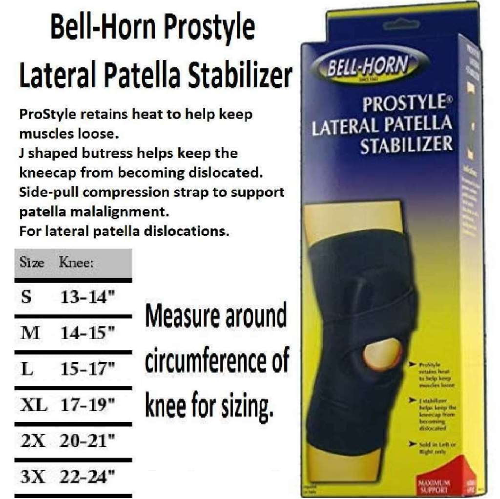 DJO Bell-Horn Prostyle Lateral Patella Stabilizer Right Small HSA/FSA ...