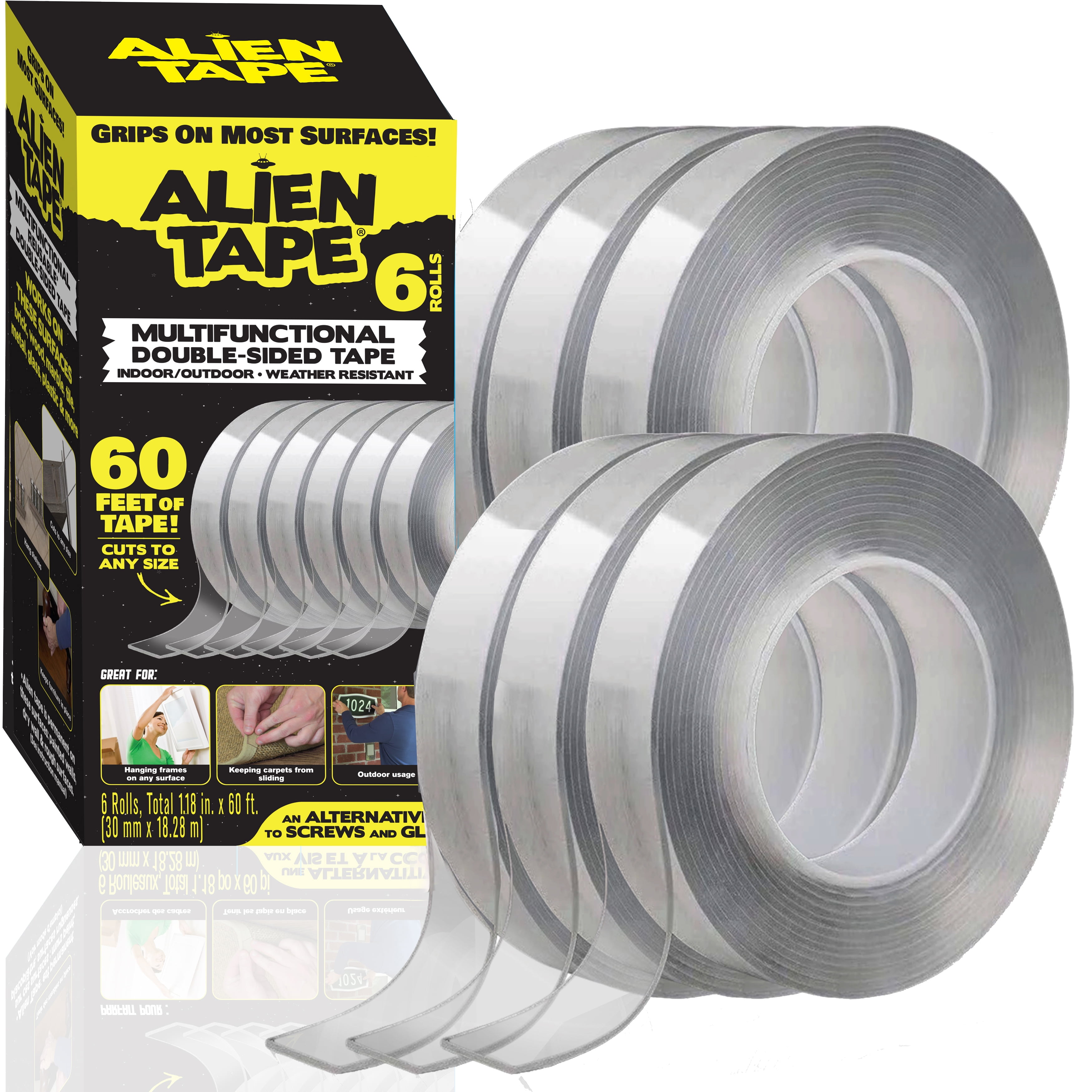 Alien Tape Nano Mounting Work Roll - Instantly Locks Anything into ...