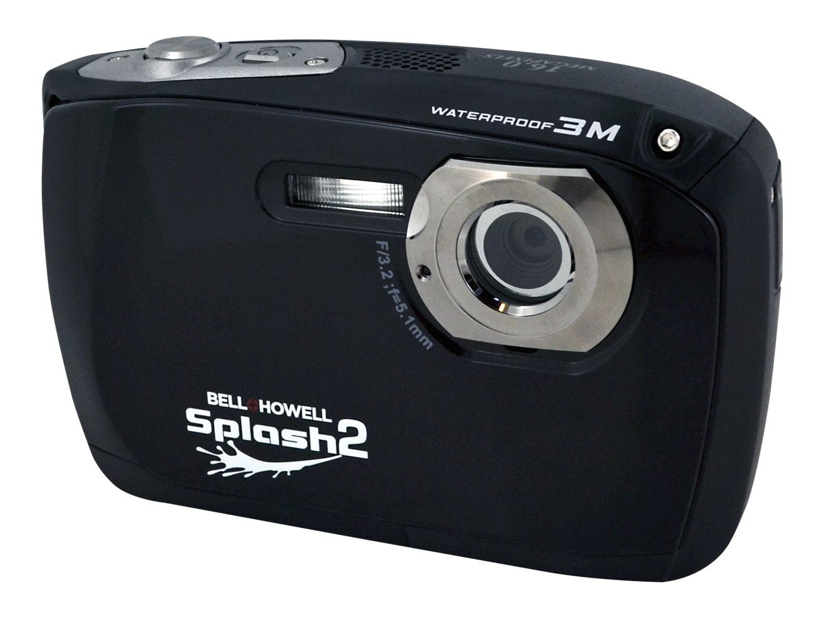 Bell+Howell Black Splash2 WP16 Digital Camera with 16 Megapixels and 4x ...
