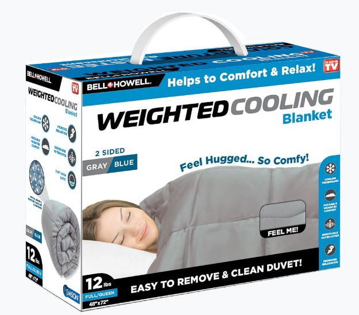 Bell+Howell Cooling Weighted Bed Blanket - Walmart.com