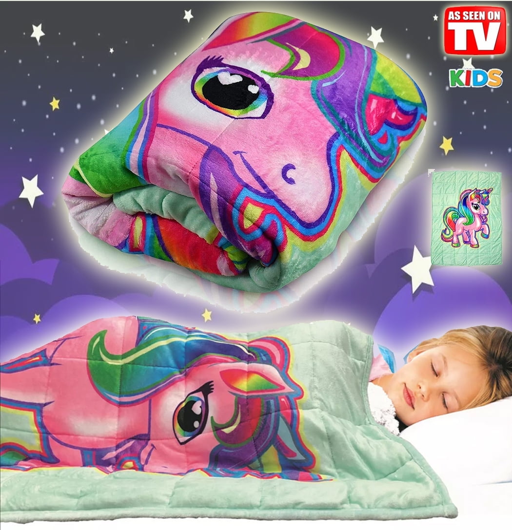 Bell + Howell Kids Calming Weighted Blanket, Ultra Soft and Breathable ...