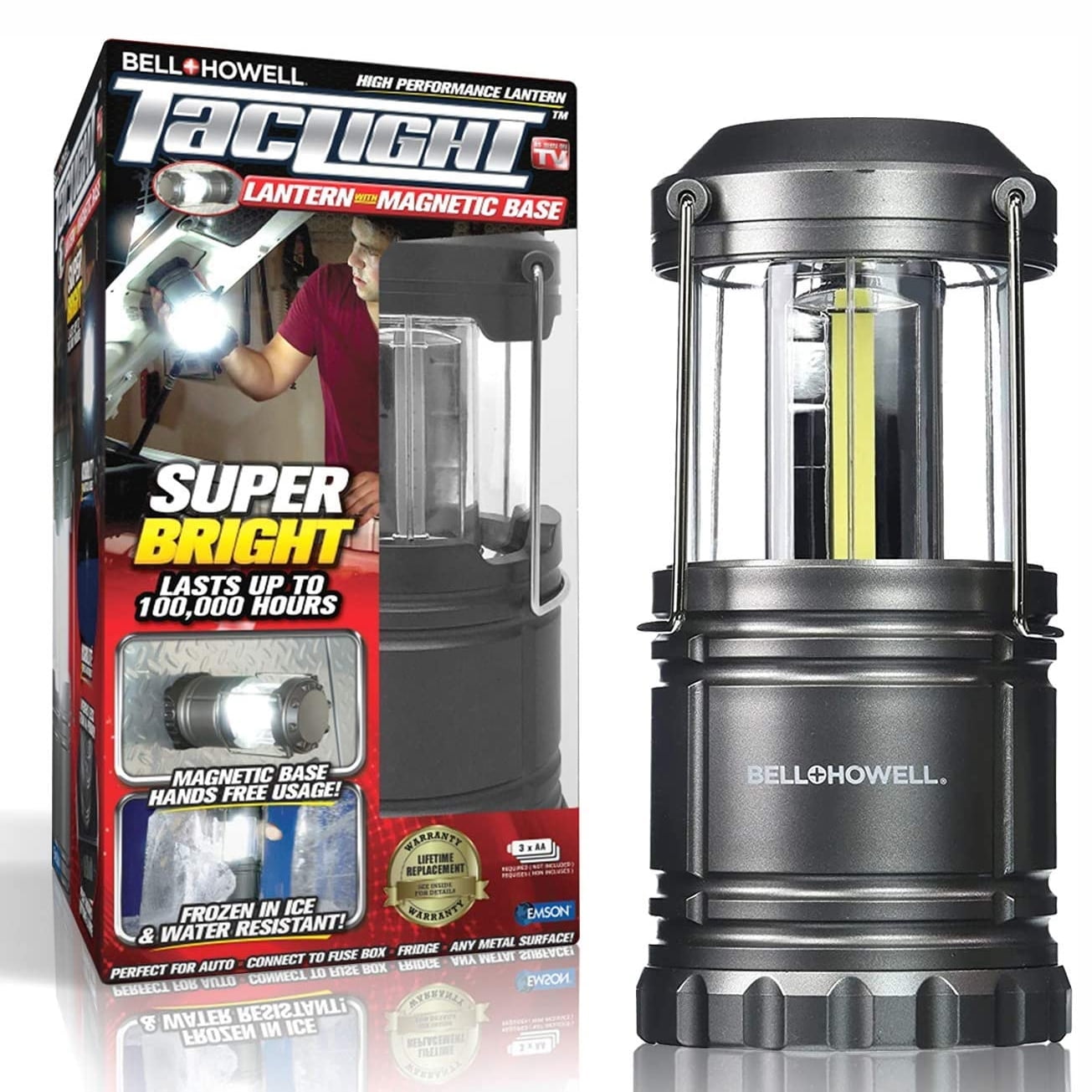 Bell + Howell TacLight Collapsible LED Lantern, Ultra Bright, Military ...
