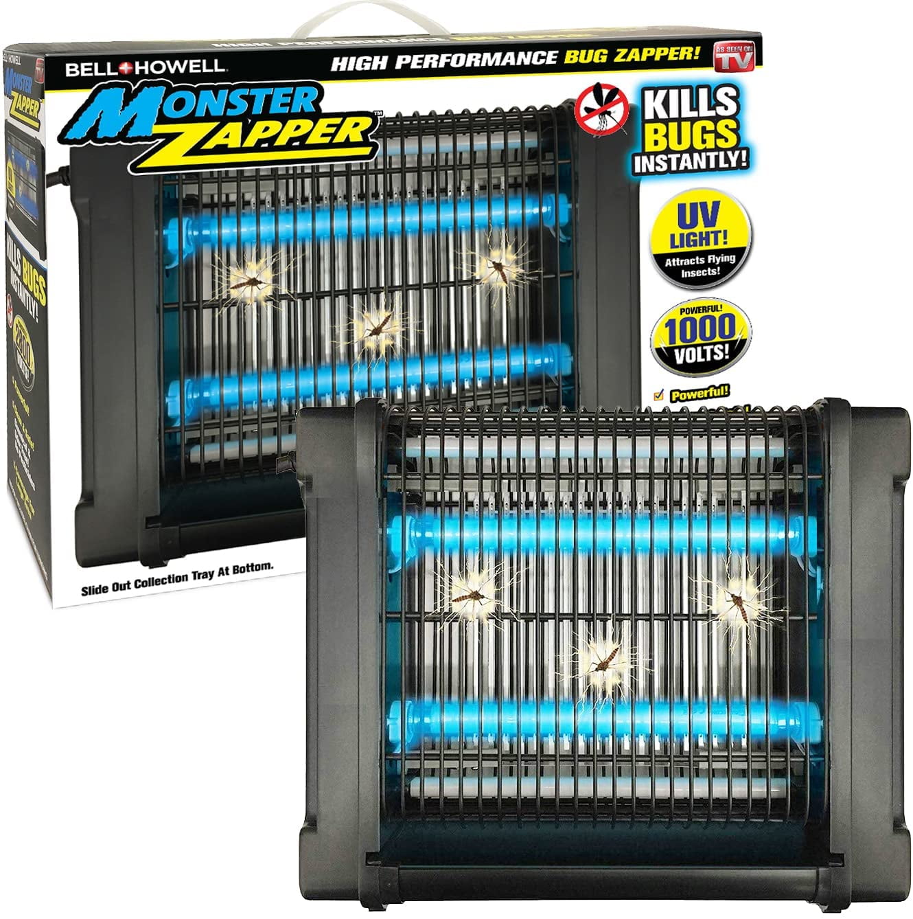 Bell + Howell Electric Mosquito Killer, Monster Zapper - Indoor Insect ...