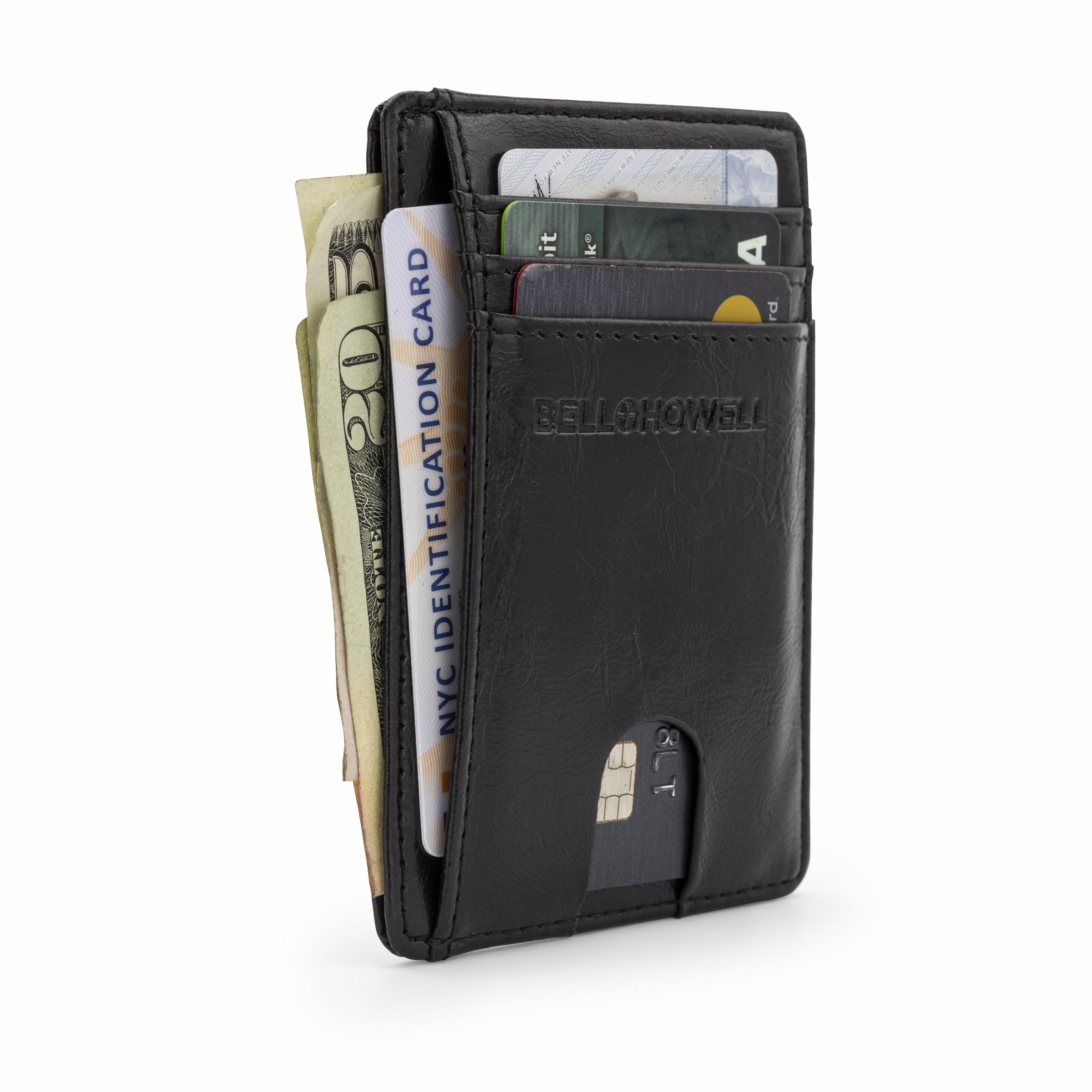 Bell & Howell Men's RFID Blocking Wallet, Slim & Lightweight, PU ...