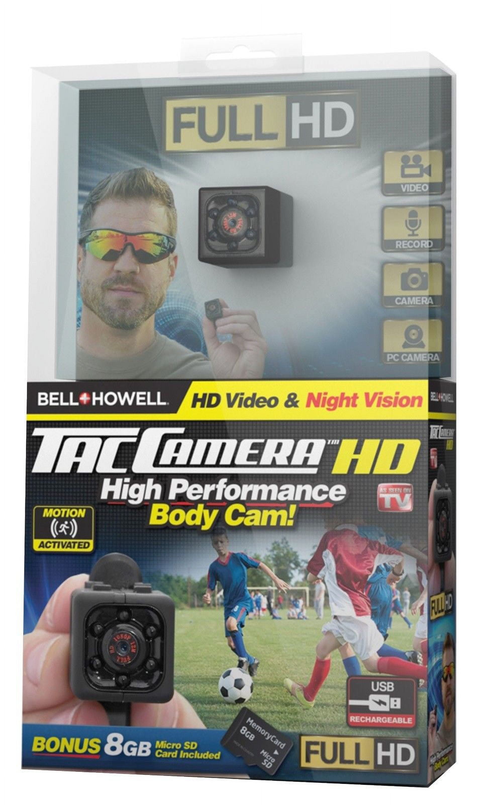 Bell + Howell TAC CAMERA - Compact & Portable HD Body Camera, As Seen ...