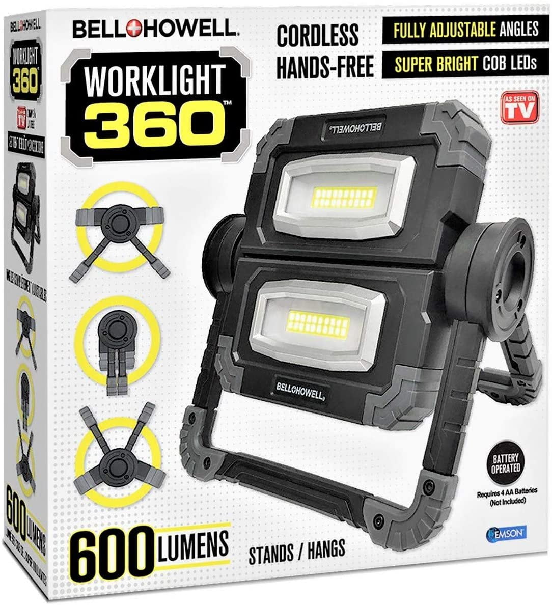 Bell+Howell Worklight 360 Waterproof Portable Heavy-Duty Dual Lighting ...