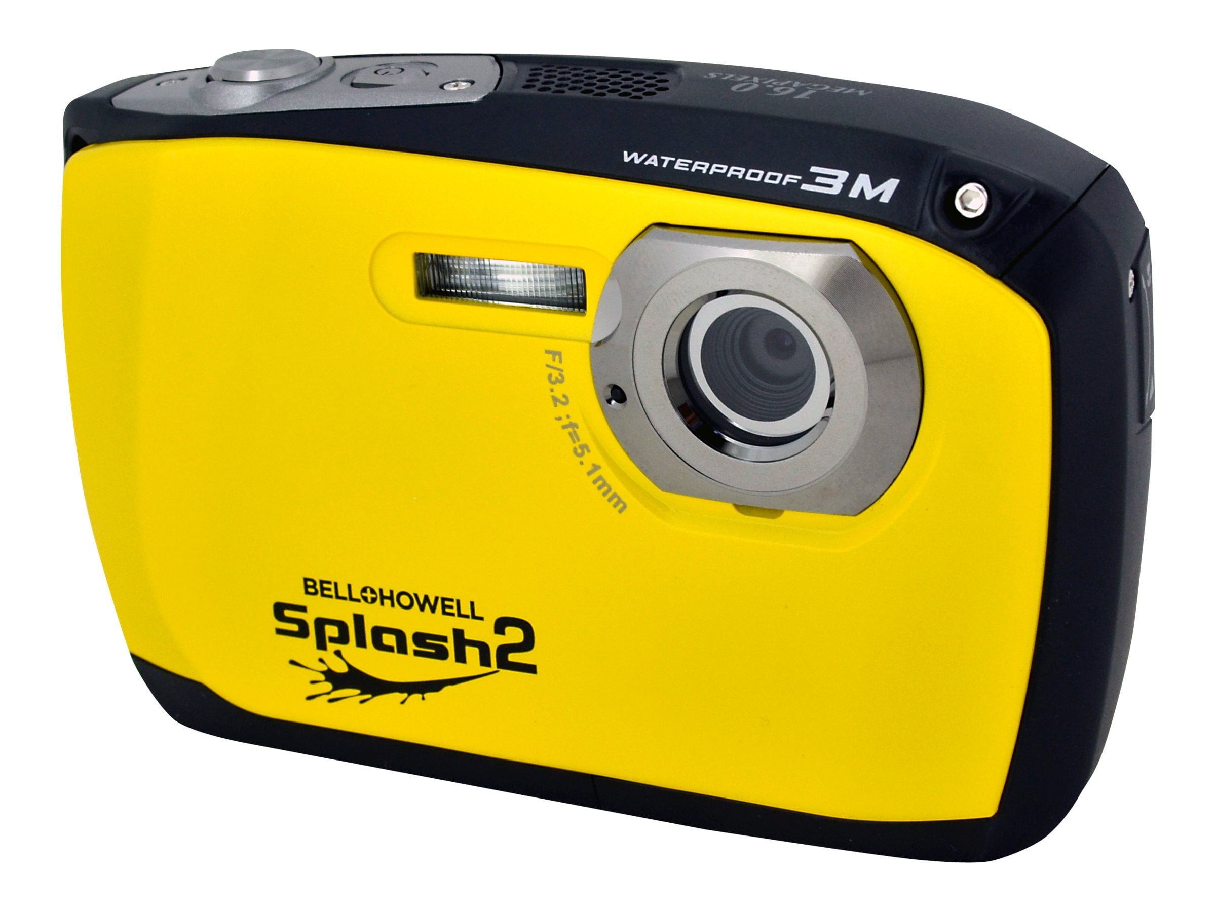Bell+Howell Yellow Splash2 WP16 Digital Camera with 16 Megapixels and ...