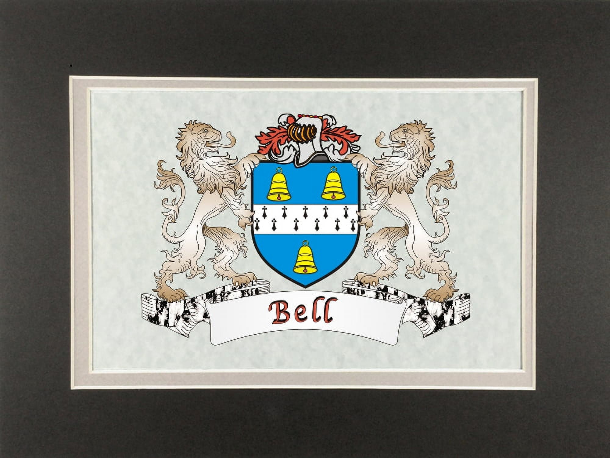 Bell Irish Coat of Arms Print - Frameable 9" x 12" - Walmart.com