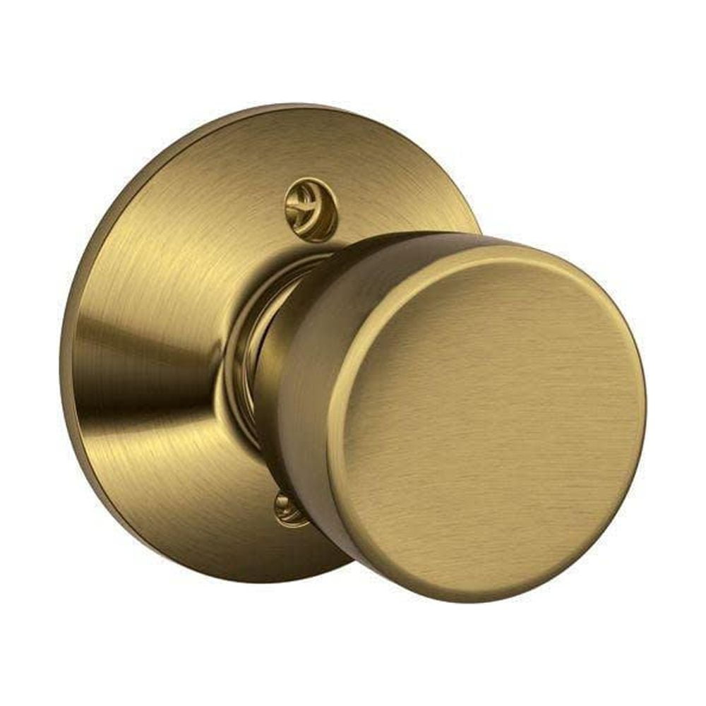 Bell Knob Non-Turning Lock, Antique Brass (F170 BEL 609) - Walmart.com