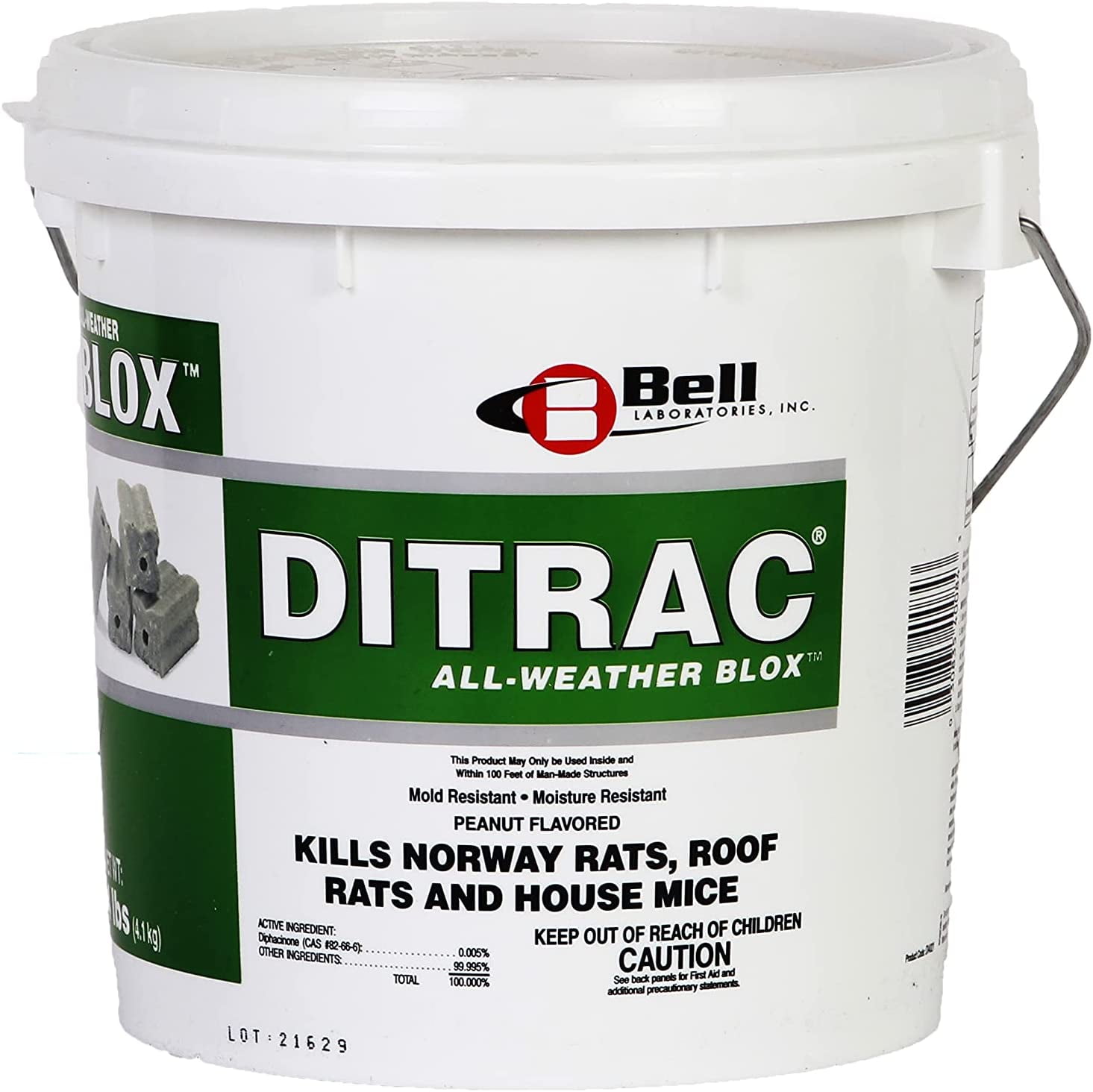 Bell Labs Ditrac Blox 4# Rodent Poison Bait- Diphacinone - Walmart.com