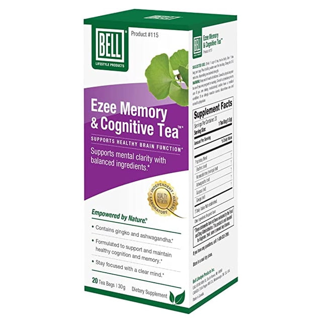 Bell Lifestyle Ezee Memory & Cognitive Tea 20 Tea Bags 30g - Walmart ...