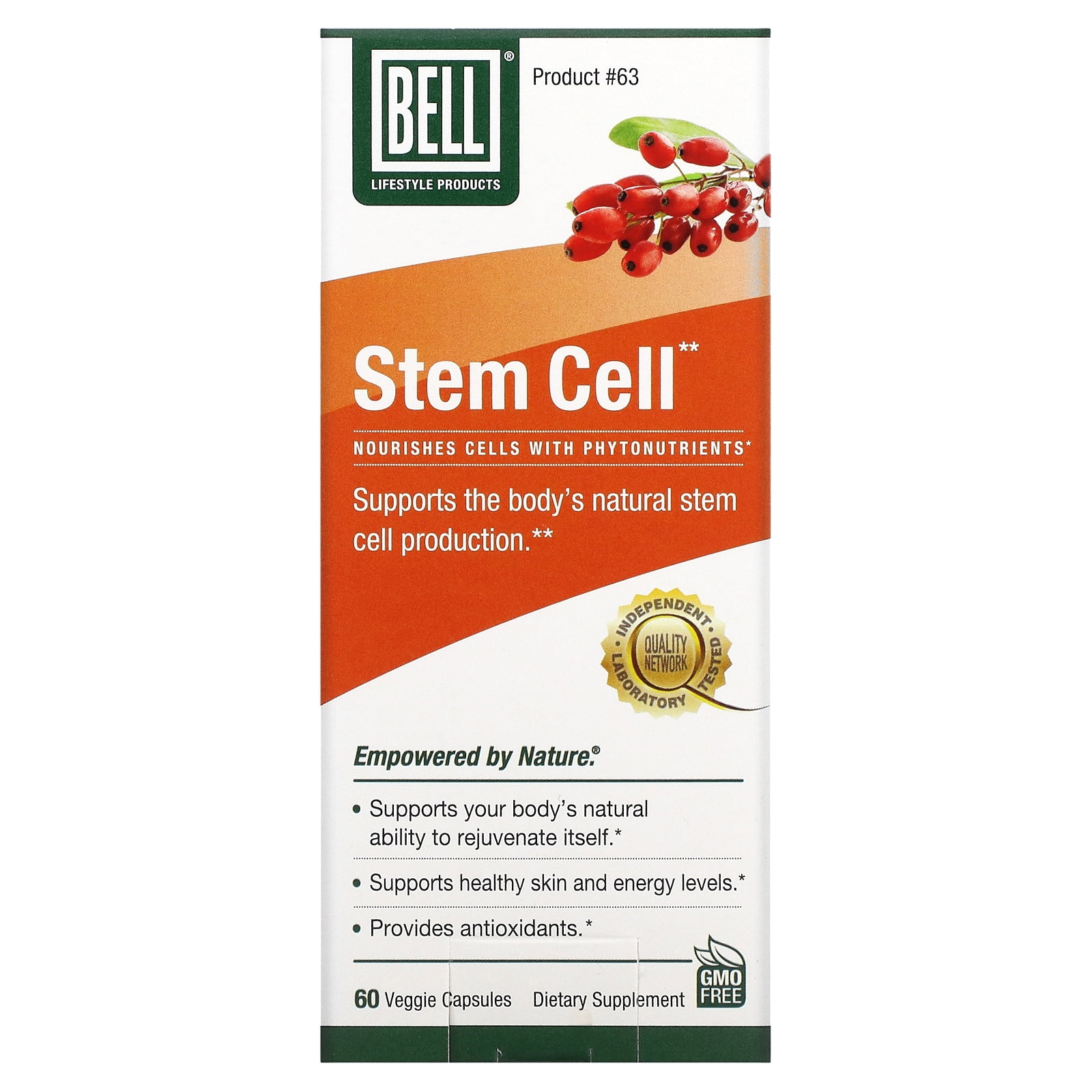 Bell Lifestyle Stem Cell, 60 Veggie Capsules - Walmart.com