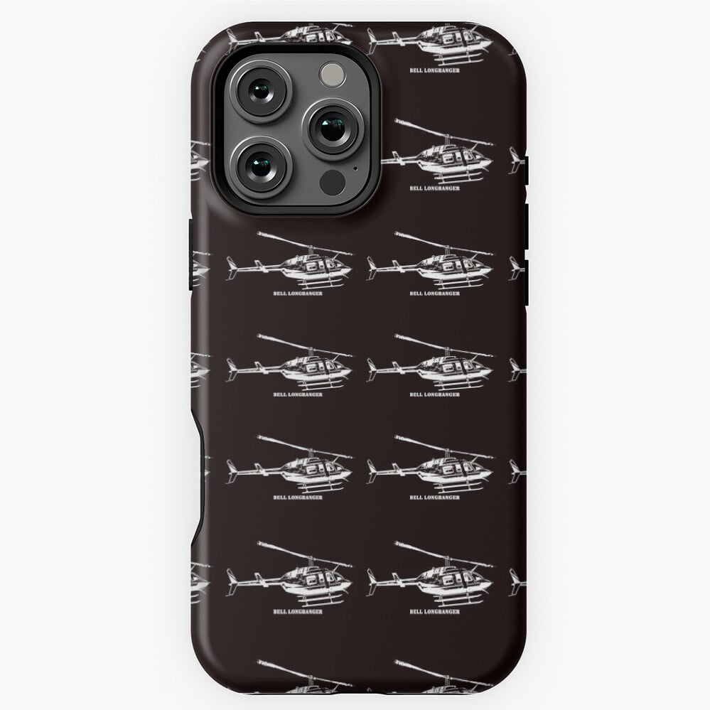 Bell LongRanger Bell 206L3 Helicopter Phone Case for iPhone 16 15 14 13 ...