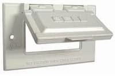 Bell Outdoor 5101-6 White Single-Gang Weatherproof GFCI Box Cover ...