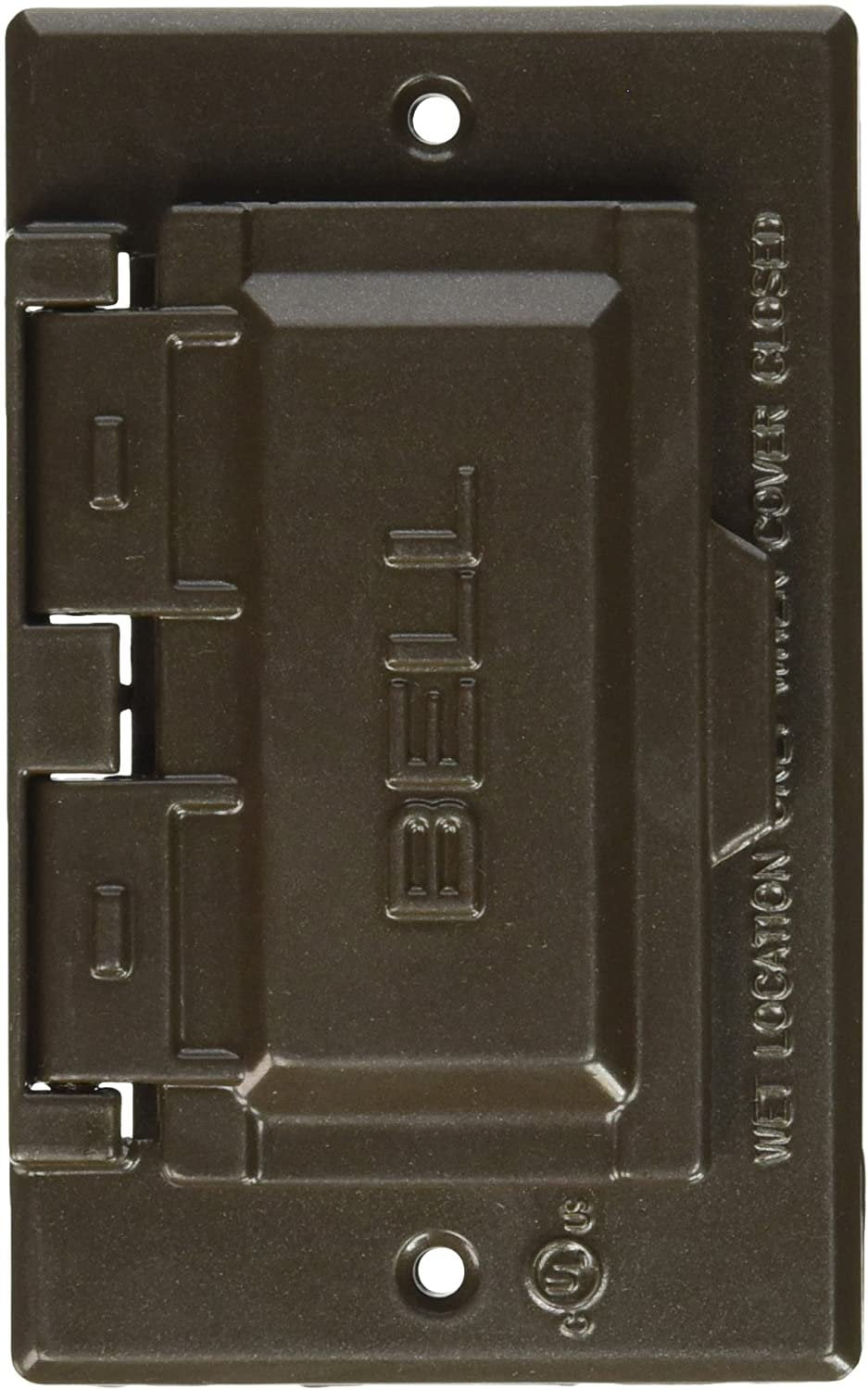 Bell Outdoor 5101-7 Bronze Single-Gang Weatherproof GFCI Box Cover ...