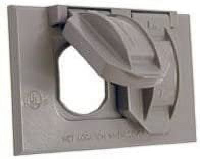 Bell Outdoor 5180-5 Gray Single Gang Weatherproof Duplex Box Cover ...