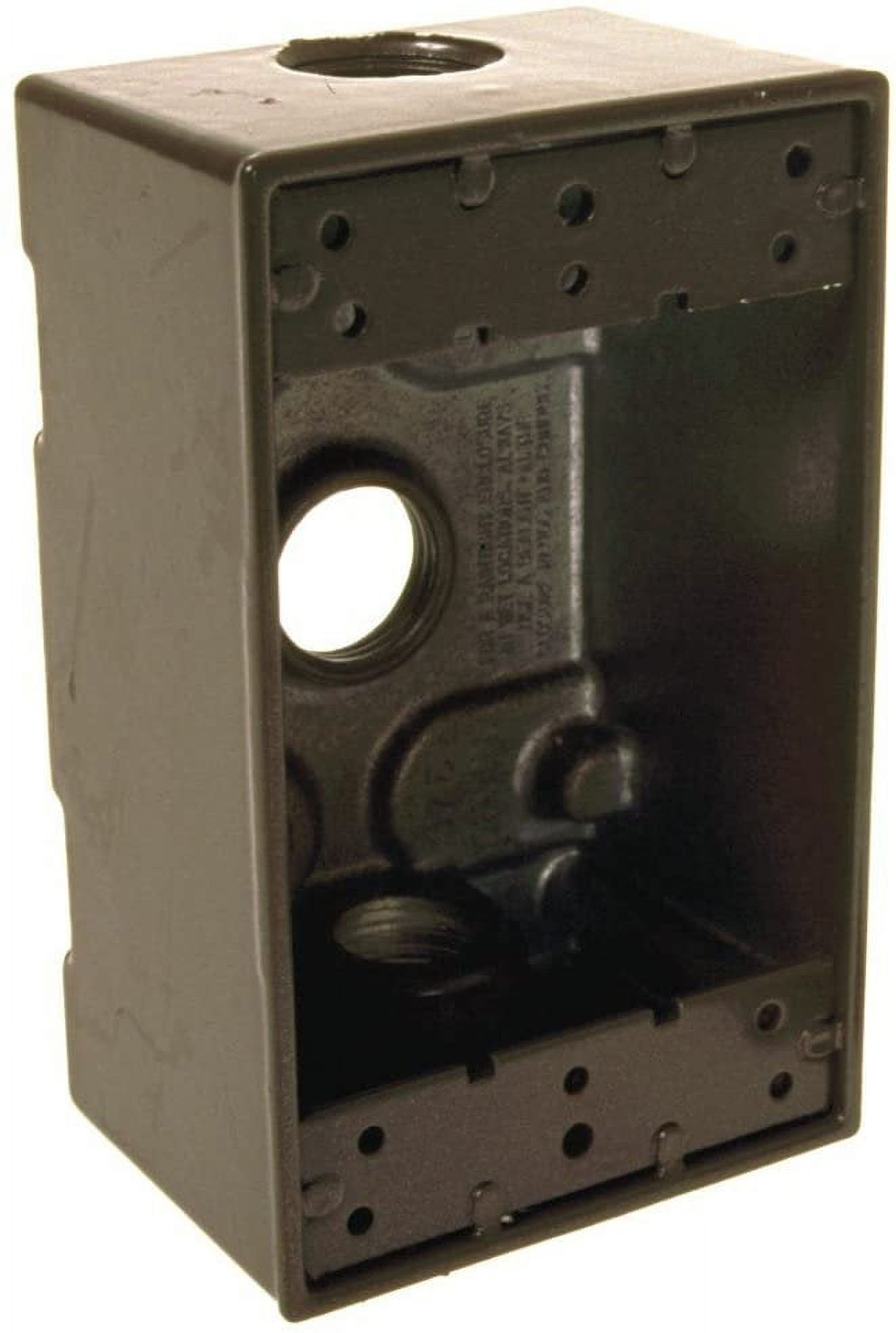Bell Outdoor 5320-7 Bronze Single Gang Weatherproof Box - Walmart.com