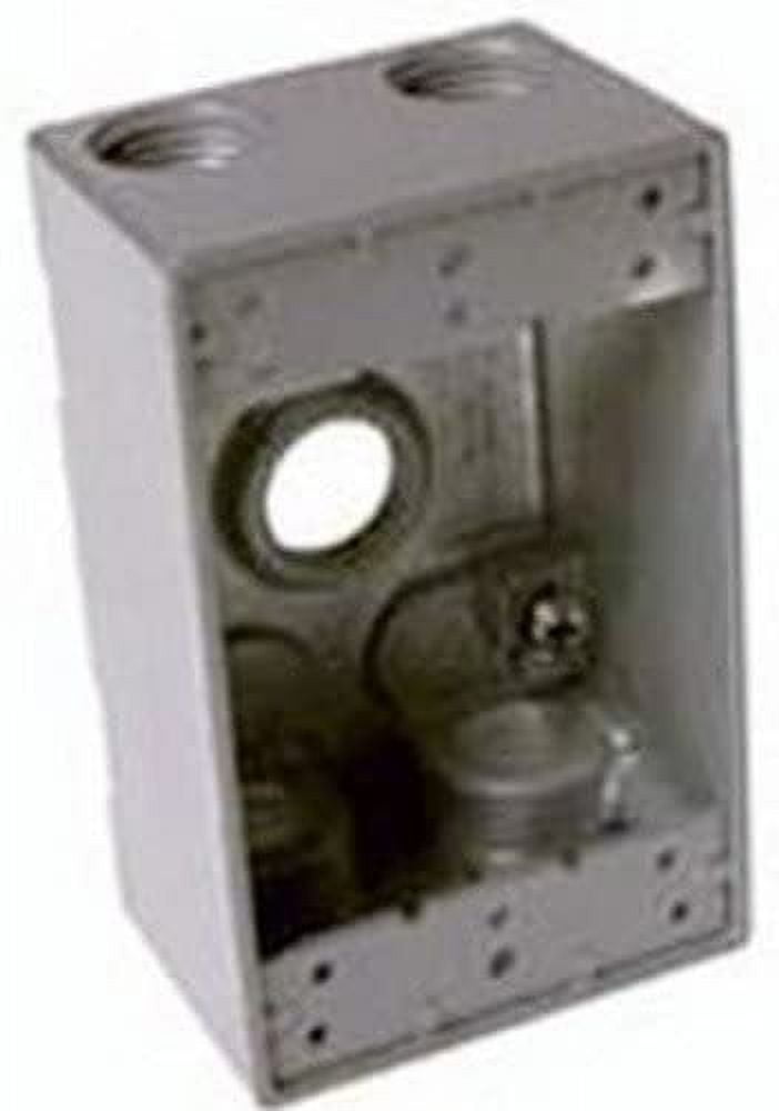 Bell Outdoor 5322-0 Gray Single Gang Weatherproof Box - Walmart.com