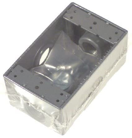 Bell Outdoor 5324-0 Gray Single Gang Weatherproof Box - Walmart.com