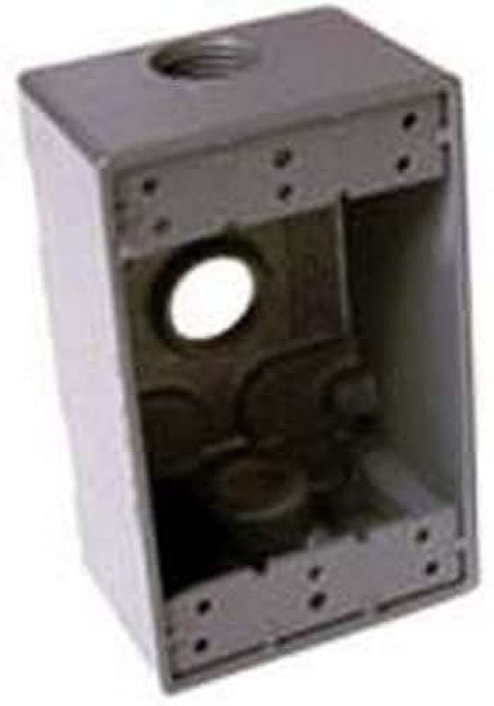 Bell Outdoor 5324-5 Gray Single Gang Weatherproof Box - Walmart.com