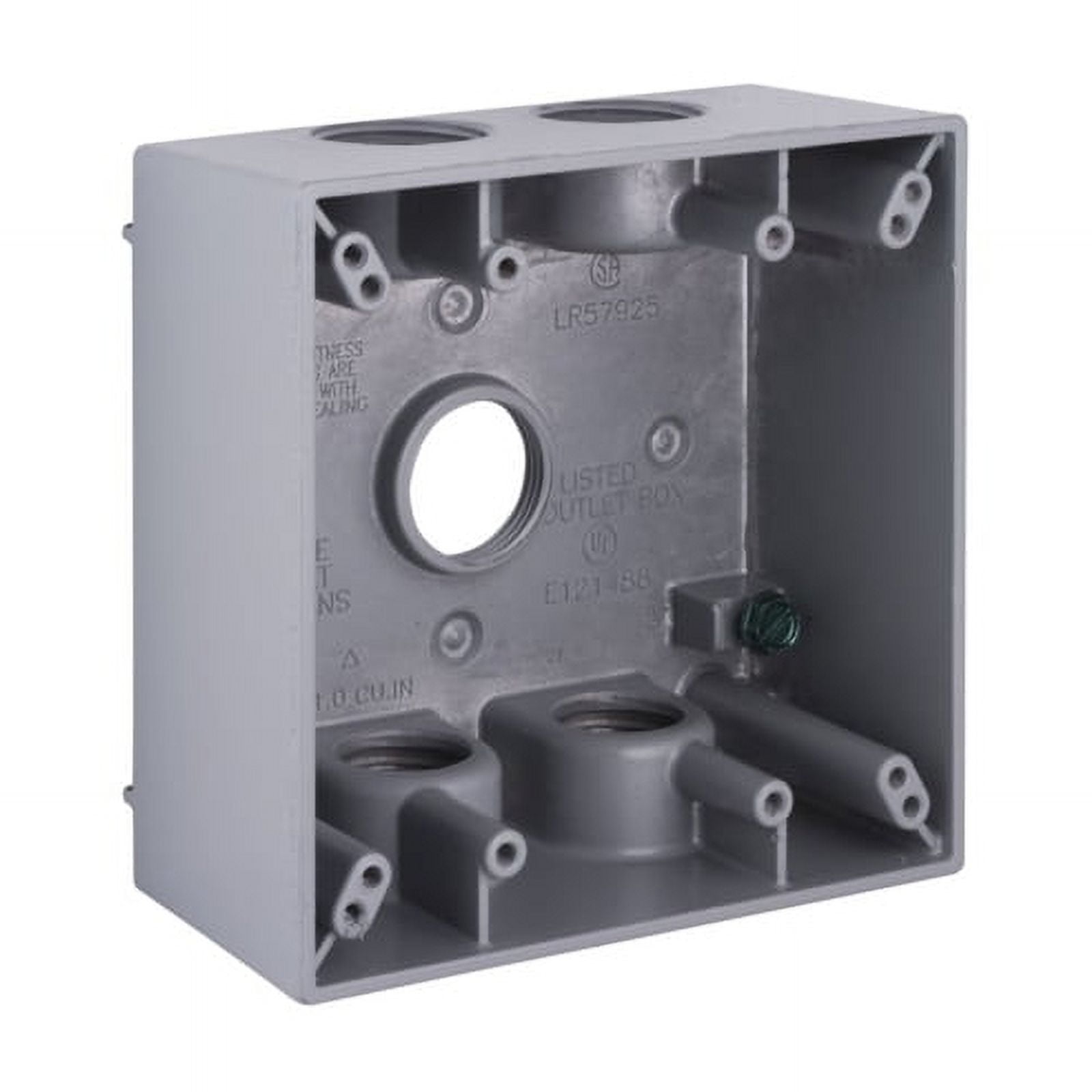 Bell Outdoor Weatherproof Box,2 in Hub, Aluminum 5345-0 - Walmart.com