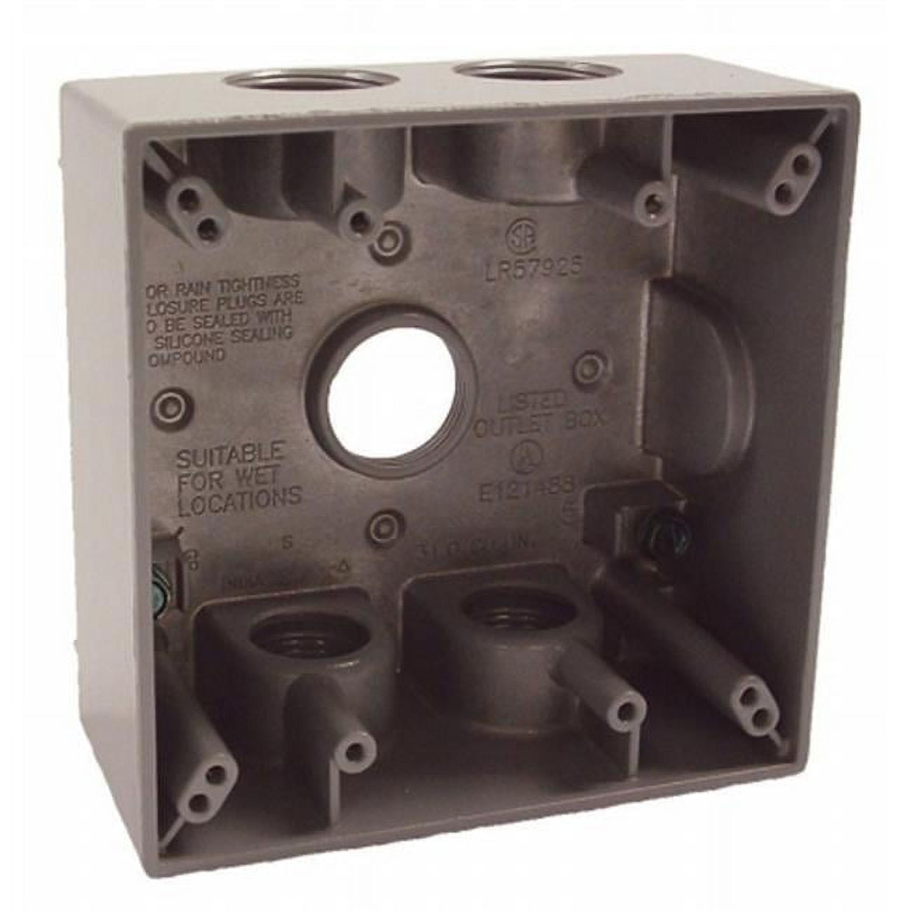 Bell Outdoor Weatherproof Box,2 in Hub, Aluminum 5345-0 - Walmart.com