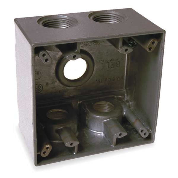 Bell Outdoor Weatherproof Box,3/4 in Hub,5Inlet 5388-0 - Walmart ...