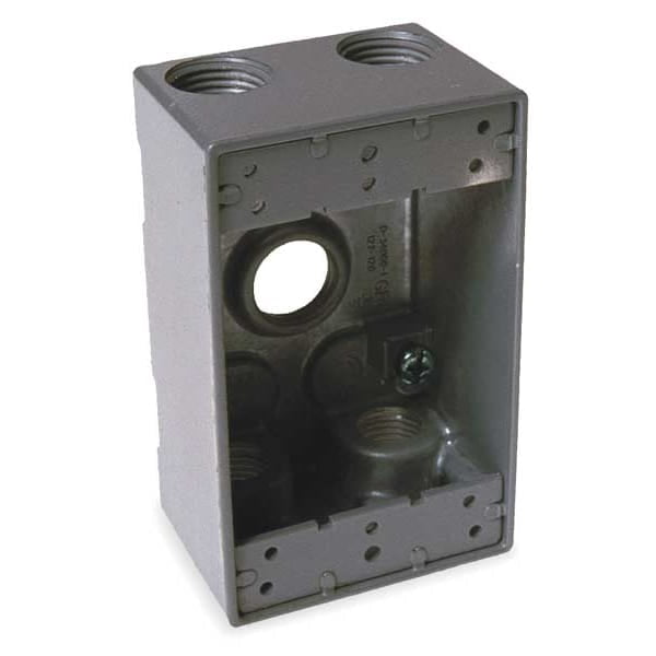 Bell Outdoor Weatherproof Box,3/4 in Hub,Aluminum 5331-0 - Walmart.com