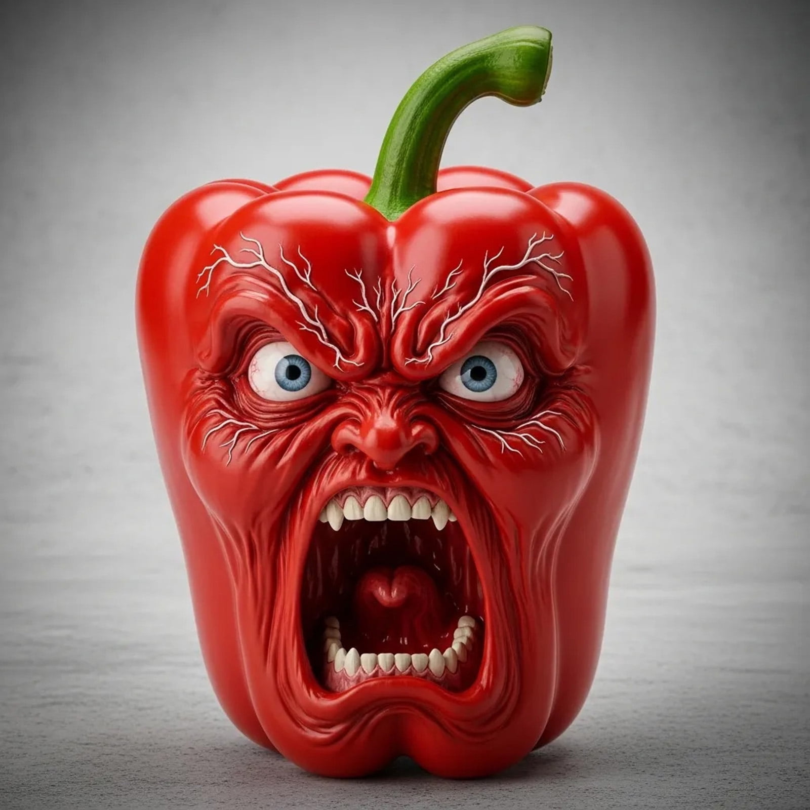 Bell Pepper Evil Scrèmeing Vegetable Ornament B - kobeena Scrèmeing ...